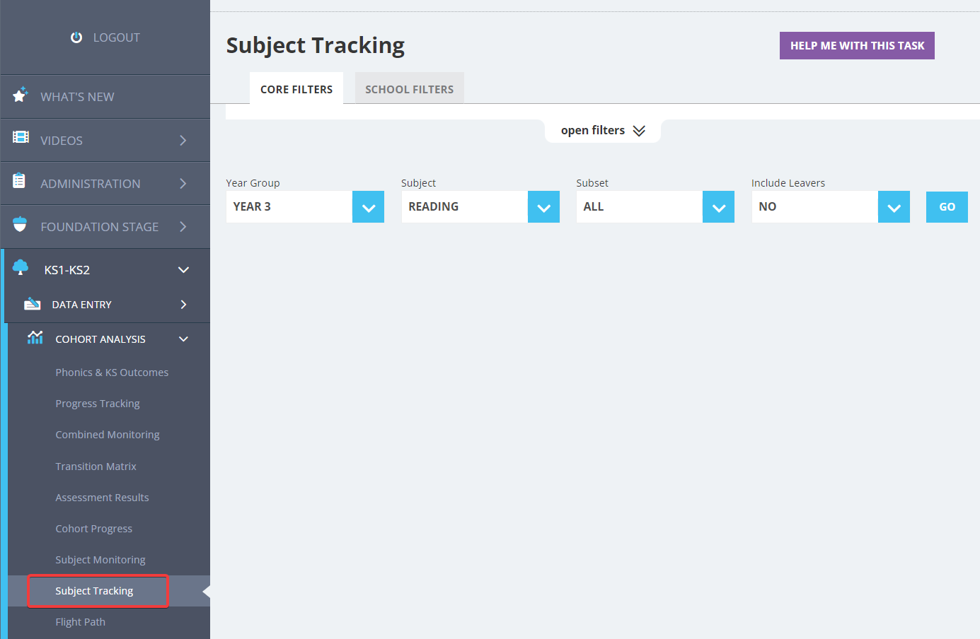 Subject Tracking - Primary K1/3 - iTRACK – iTRACK Education Support