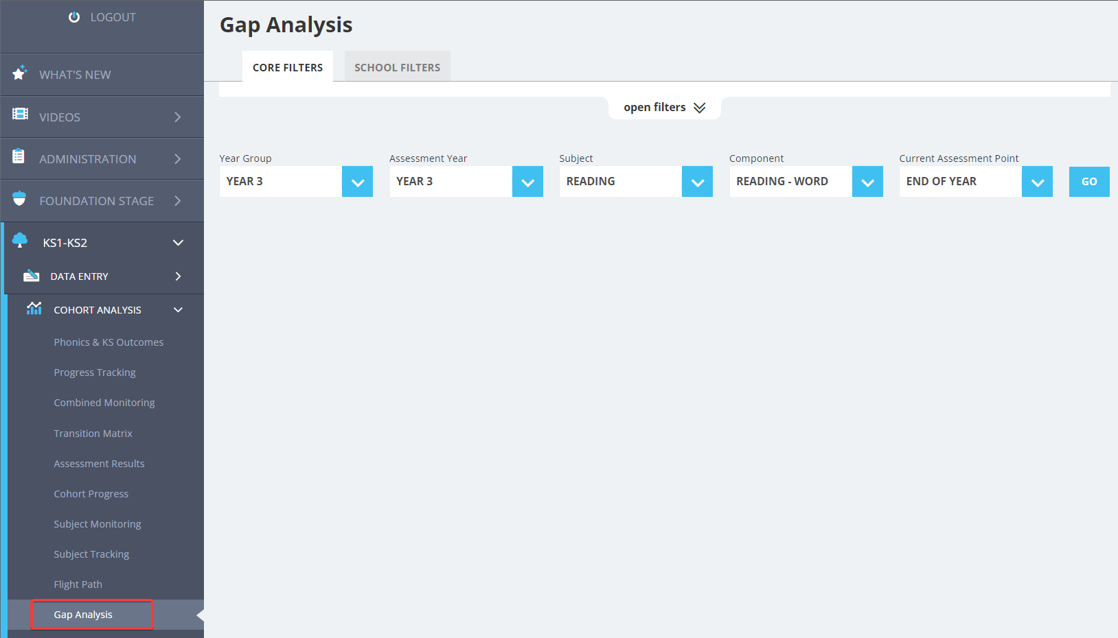 Gap Analysis - Primary KS1/3 - iTRACK – iTRACK Education Support