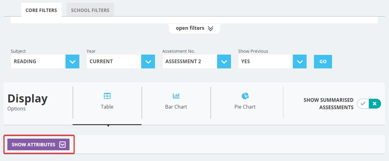 Attainment Dashboard - Primary - iTRACK – iTRACK Education Support