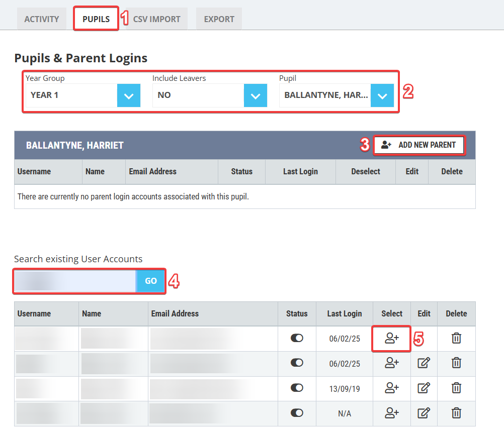 Parent App Logins (Parent Portal - Creating Parent App Logins) - iTRACK ...