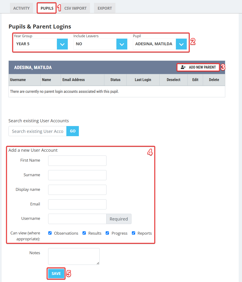 Parent App Logins (Parent Portal - Creating Parent App Logins) - iTRACK ...