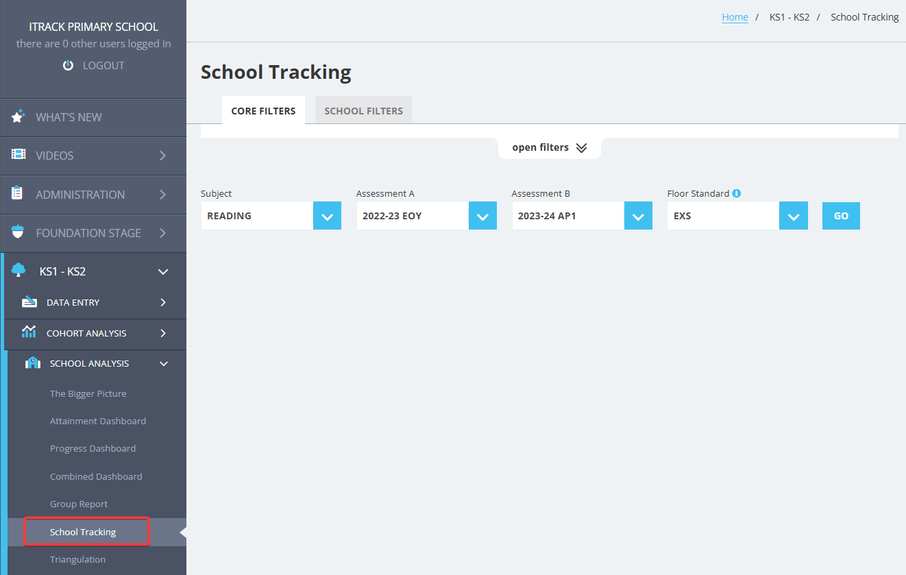 School Tracking - Primary KS1/3 - iTRACK – iTRACK Education Support