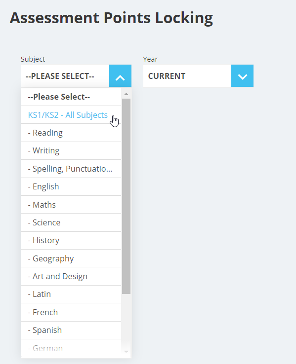 Assessment Locking - iTRACK – iTRACK Education Support