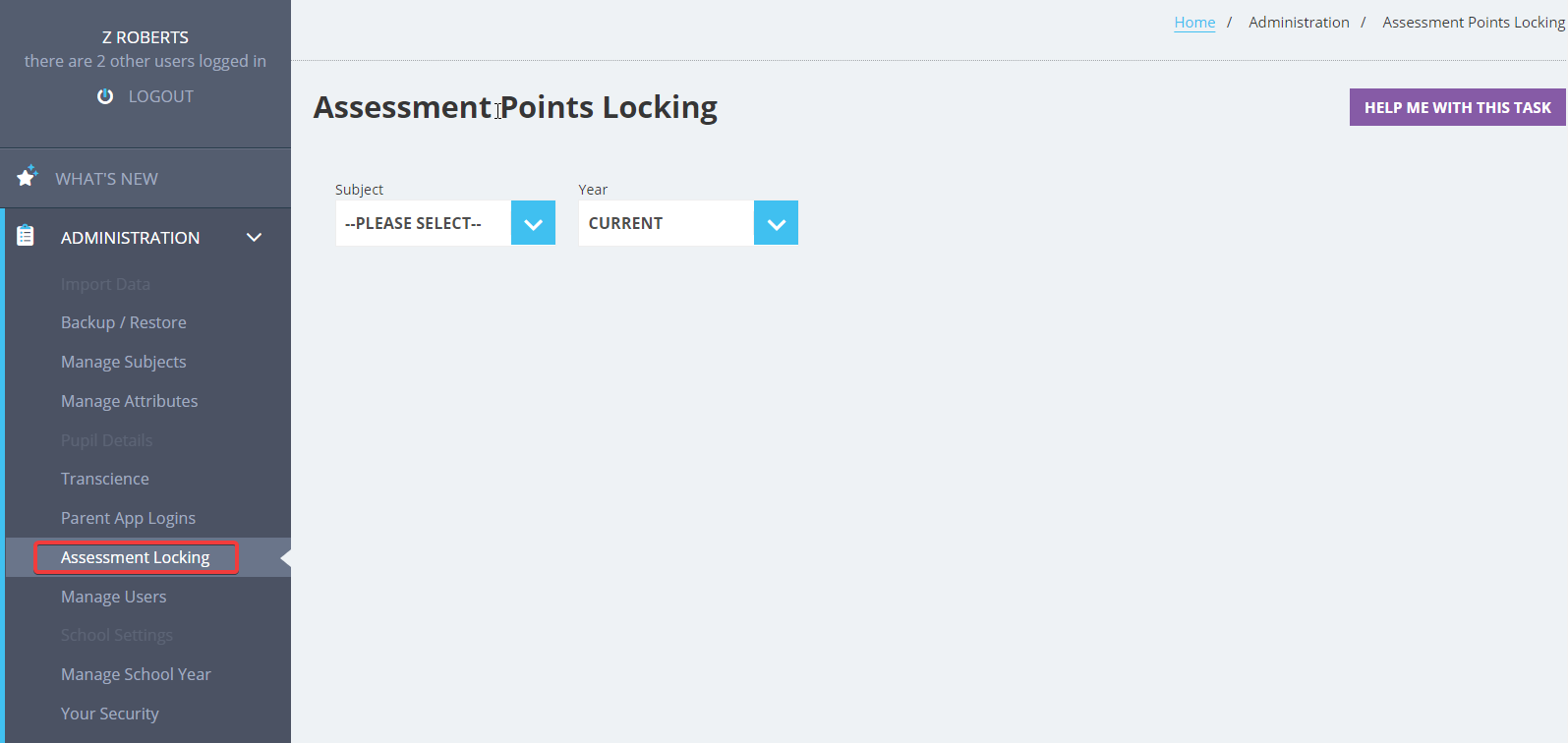 Assessment Locking - iTRACK – iTRACK Education Support
