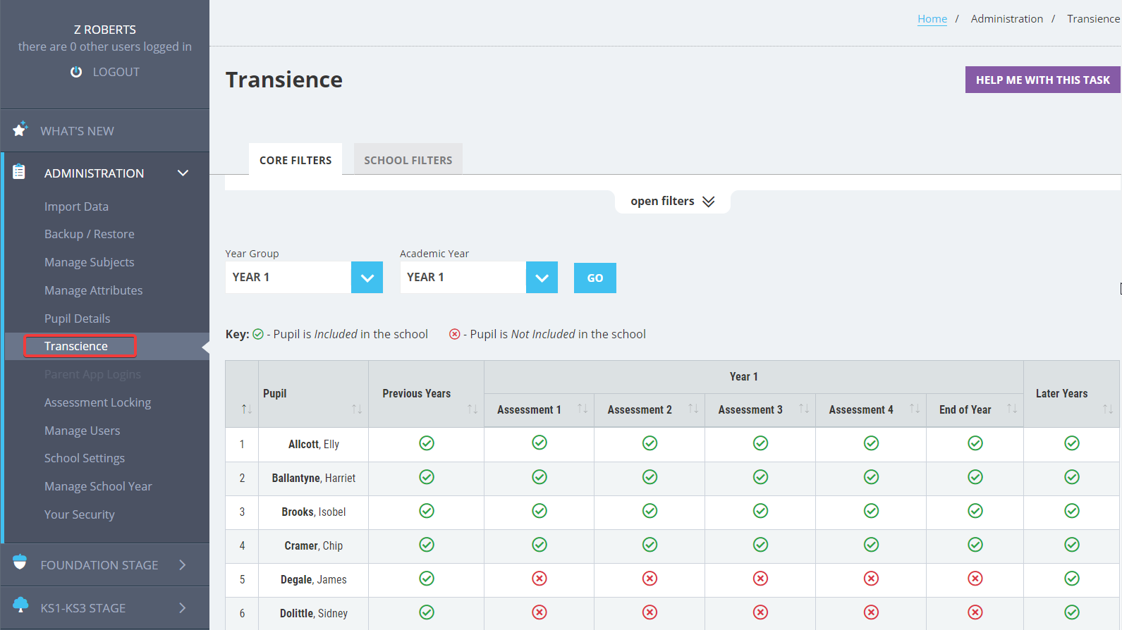 Transience (Monitoring Leavers/Joiners, Archive) - iTRACK – iTRACK Education Support