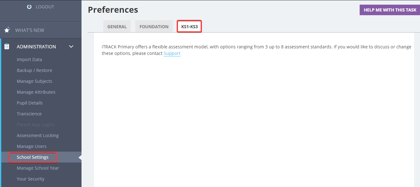 School Settings (Editing your Preferences/Setup) - iTRACK – iTRACK ...