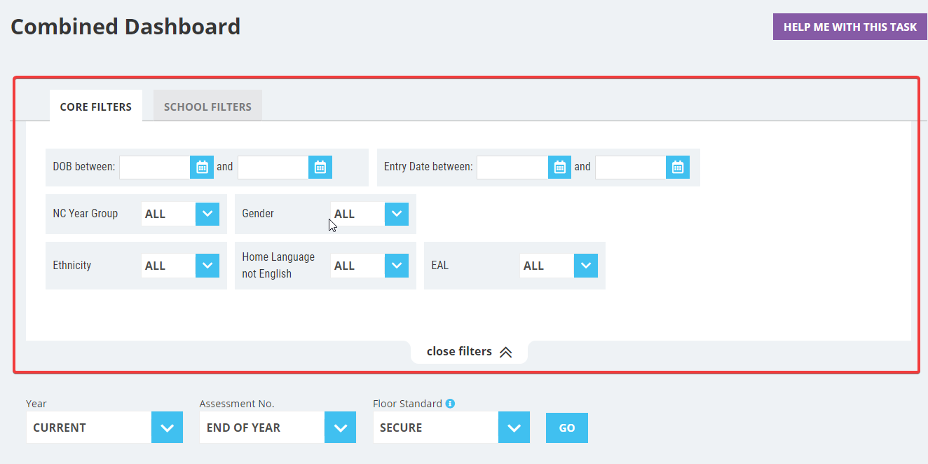 Combined Dashboard - Primary KS1/3 - iTRACK – iTRACK Education Support