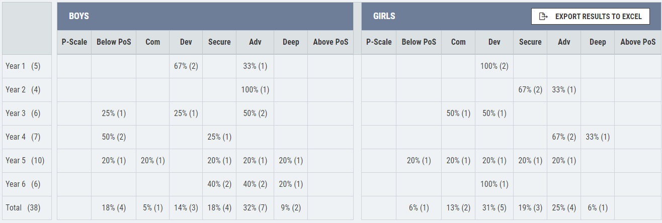Attainment Dashboard - Primary - iTRACK – iTRACK Education Support