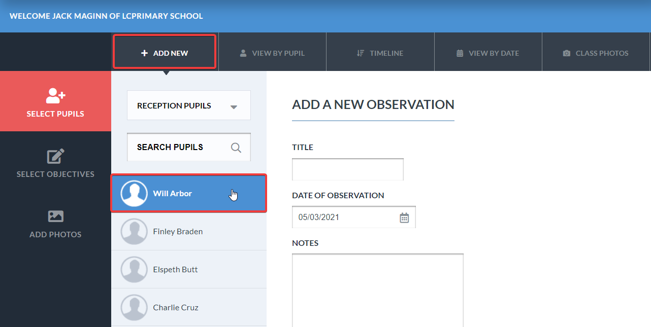 Profile Builder (EYFS/Foundation Learning Journey) - iTRACK – iTRACK Education Support