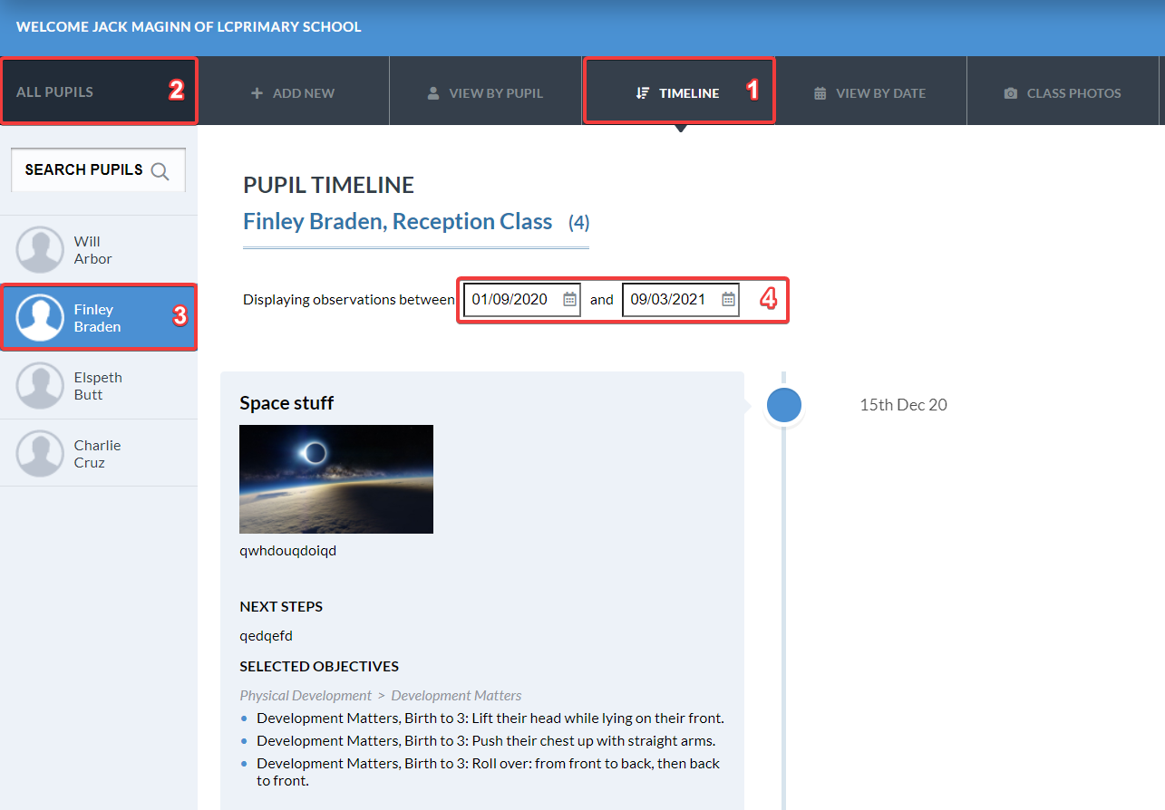 Profile Builder (EYFS/Foundation Learning Journey) - iTRACK – iTRACK Education Support